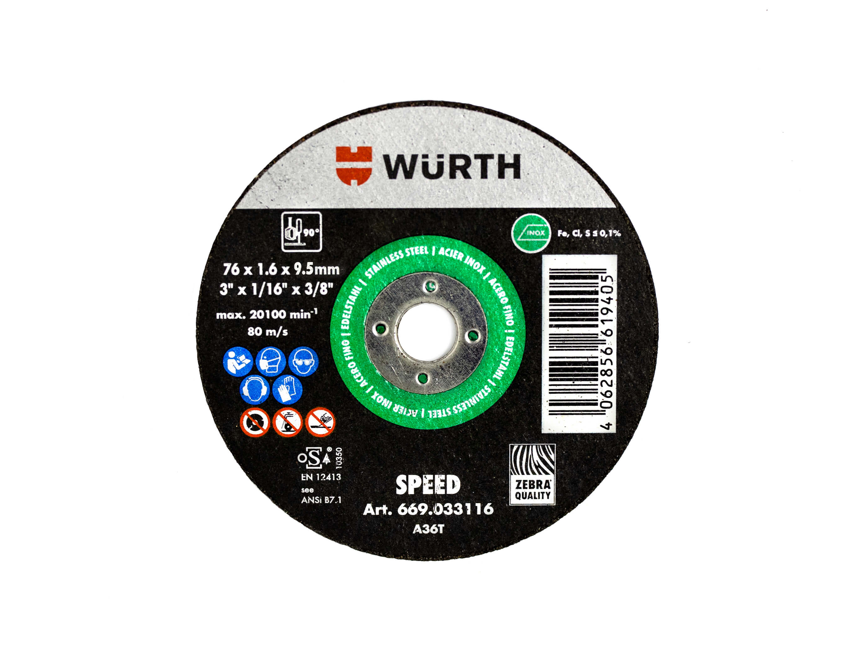 3 Cutting Disc Cut Off Wheels Bonded Abrasives Wurth Canada