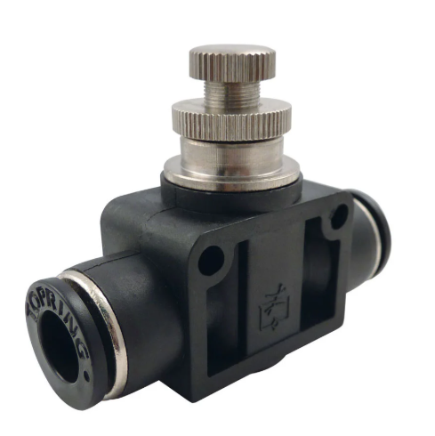Speed controller w. flow ctrl valve straight union