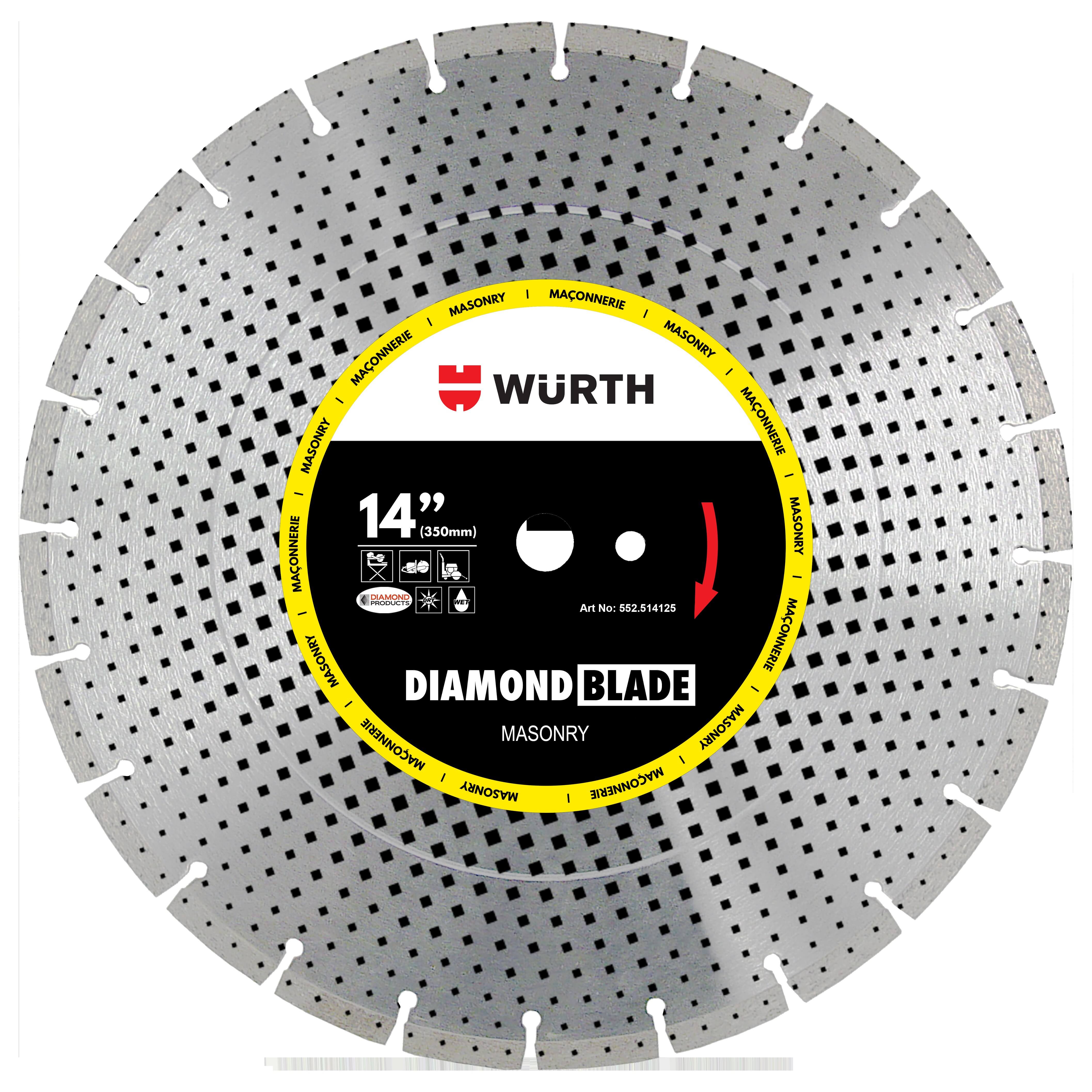 MASONRY STAR DIAMOND BLADE 14" x .125 x 1" 552.514125