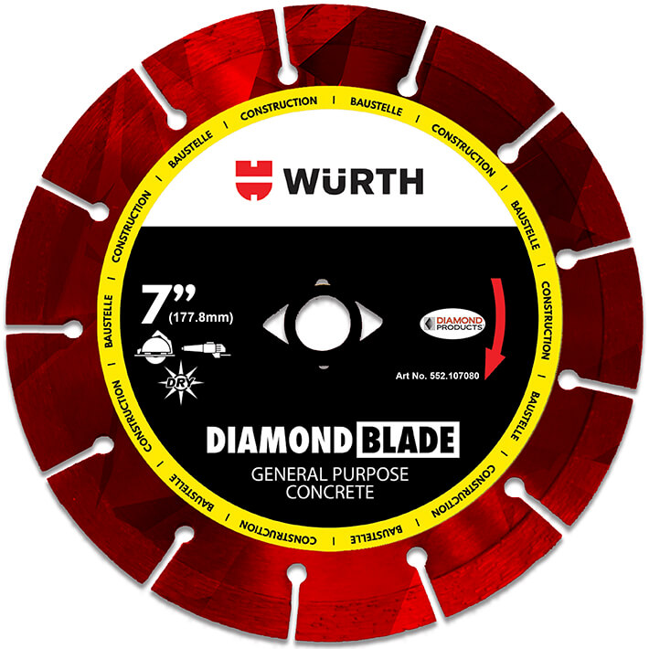 WURTH DELUXE CUT 7" x 0.080" 552.107080