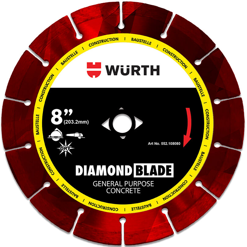 WURTH DELUXE CUT 8" x 0.080" 552.108080