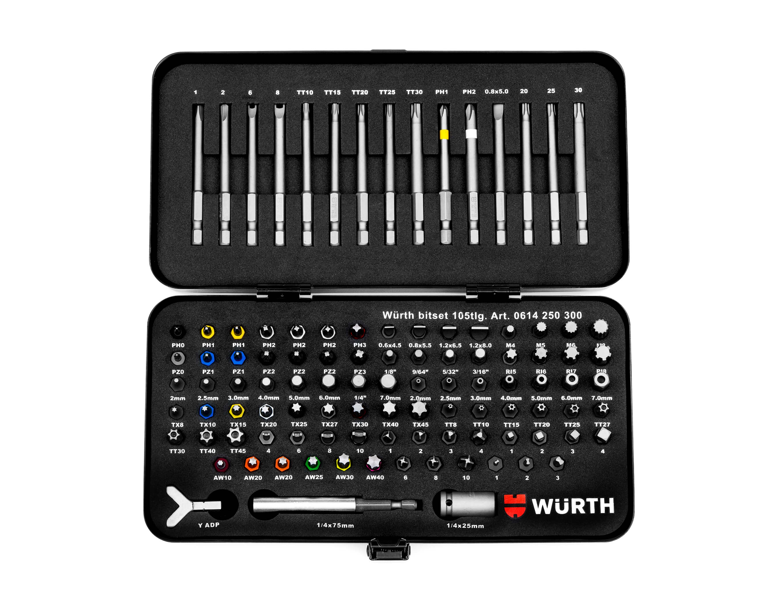 UNIVERSAL BIT SET WITH EXTENSIONS (105PCS)