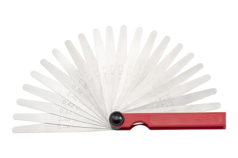 PRECISION FEELER GAUGE 0.1-0.5 MM 713.5143