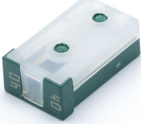 FUSE MCASE FEMALE NON-SLOTTED 40A GREEN 731.130640