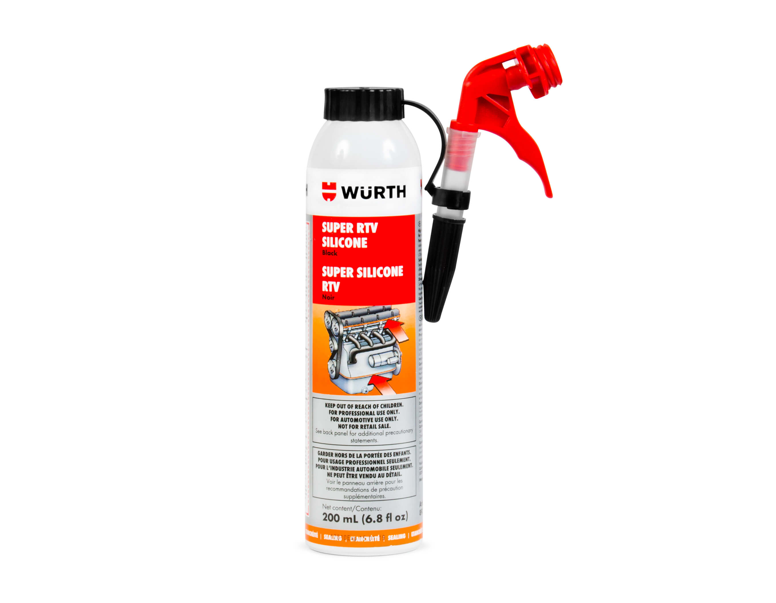 SUPER RTV SILICONE RED 200 ML