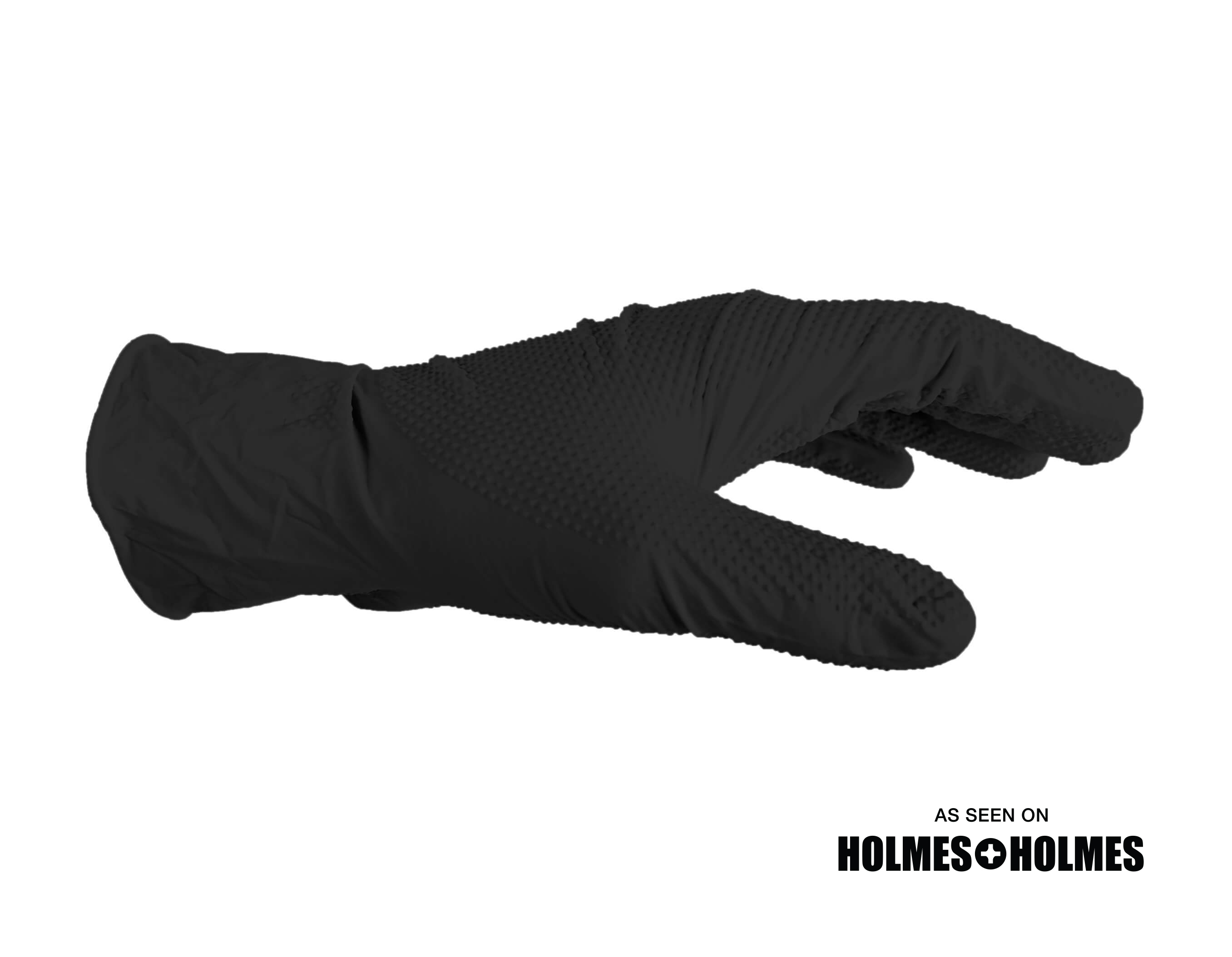 PREMIUM WEIGHT TEXTURE BLACK NITRILE GLOVES XL