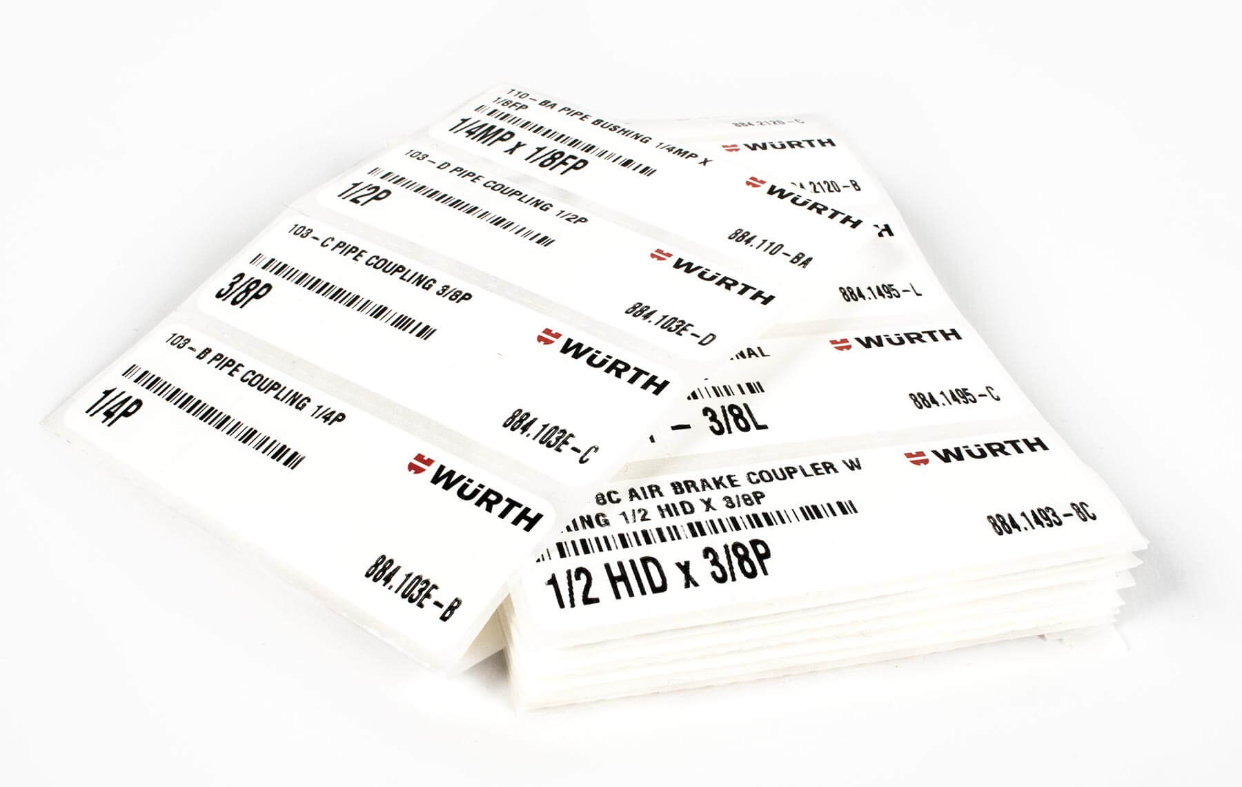 Bin Labels for Premium Trucking Brass Assortment | Wurth Canada