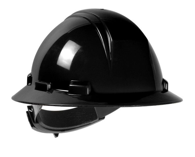 FULL BRIM HARD HAT TYPE 2 CLASS E BLACK 899.HP642R11