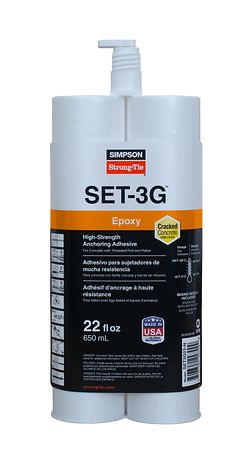 22 oz SET-3G High Strength Adhesive w/ Nozzle 5918.SET3G22-N