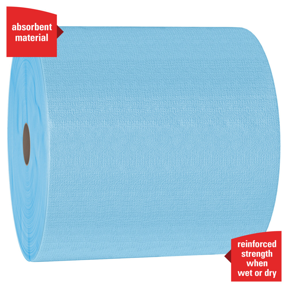 WypAll X60 Cleaning Cloths - Jumbo Roll Blue 899.34965