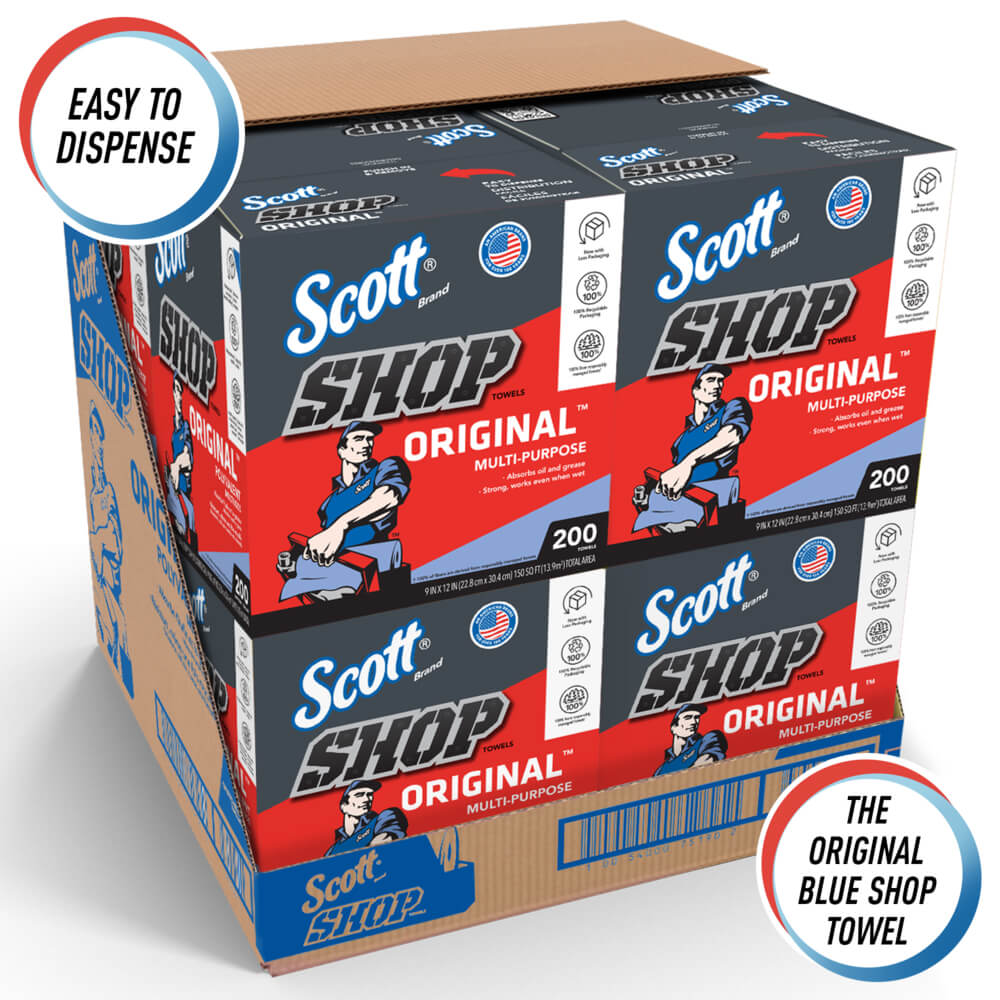 Scott Shop Towels Pop-up Box - 8 boxes/case 899.75190