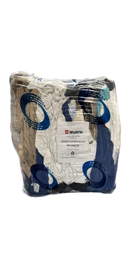 ROTEX MIXED COTTON RAGS, 25LB BALE 899.000225