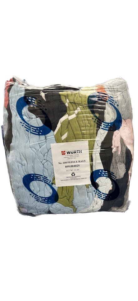 ROTEX COLOURED FLEECE RAGS, 25LB BALE 899.004025