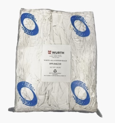 ROTEX WHITE ALL-COTTON RAGS, 10LB BALE 899.046210