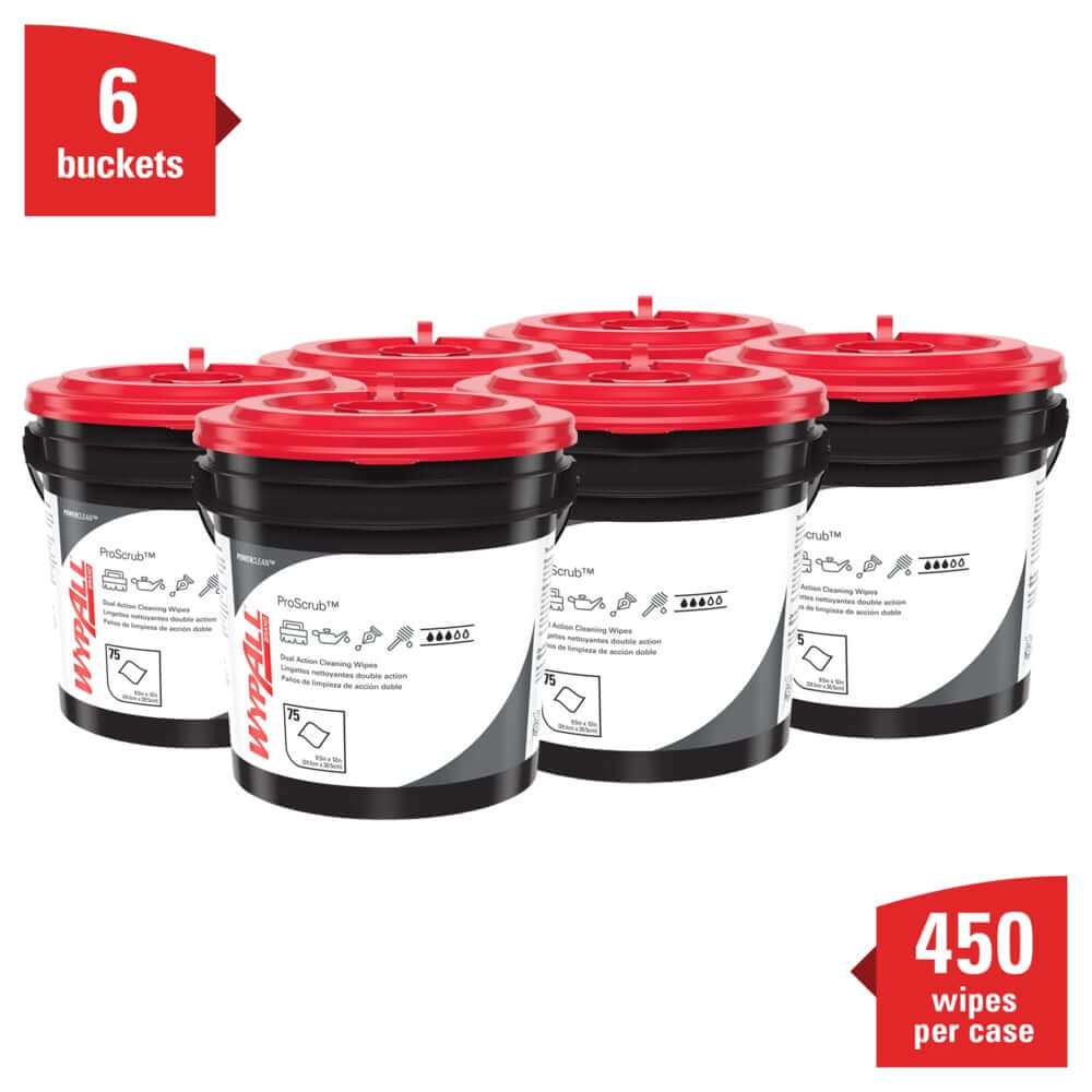 WypAll ProScrub Saturated Wipes - 6 buckets/case 899.91371